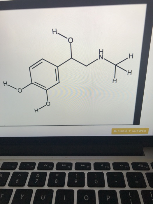 Solved Choose all the atoms in the drawing of epinephrine | Chegg.com