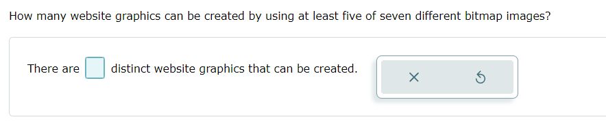 Solved How many website graphics can be created by using at | Chegg.com