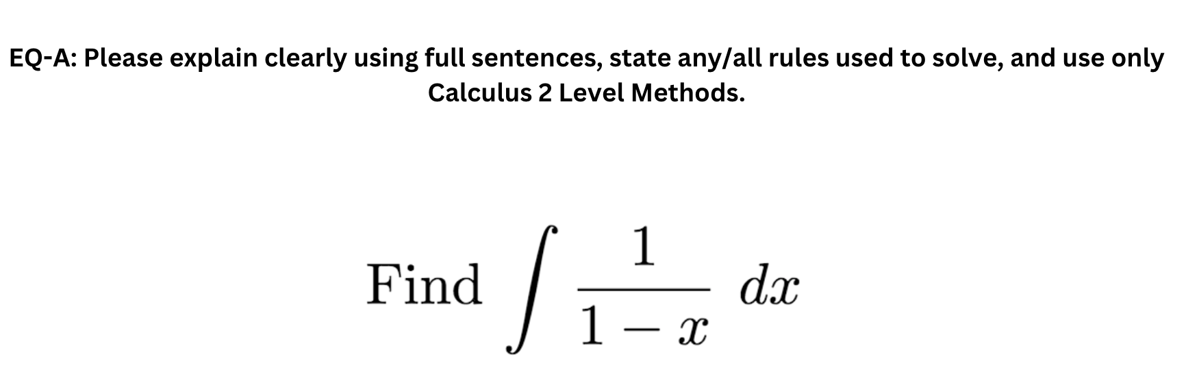 Solved EQ-A: Please explain clearly using full sentences, | Chegg.com