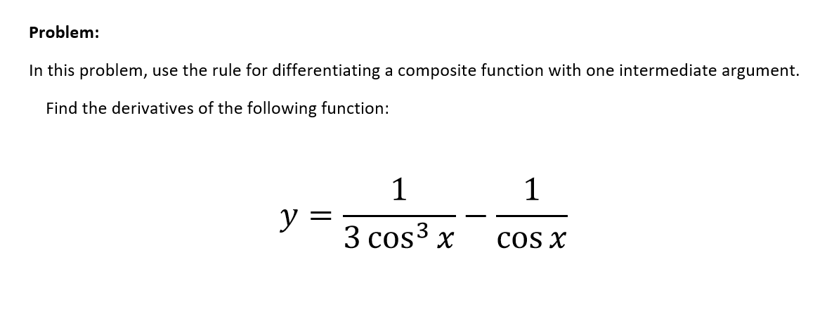 Solved Problem: In this problem, use the rule for | Chegg.com
