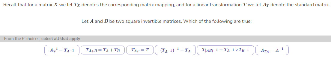 Solved Recall that for a matrix X we let TX denotes the | Chegg.com
