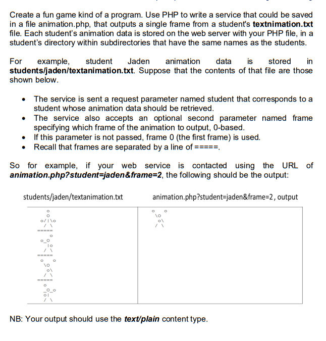 Solved Create a fun game kind of a program. Use PHP to write | Chegg.com