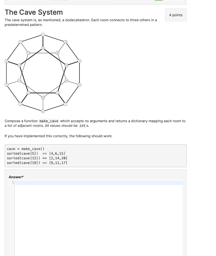 Solved The Cave System 4 points The cave system is, as | Chegg.com