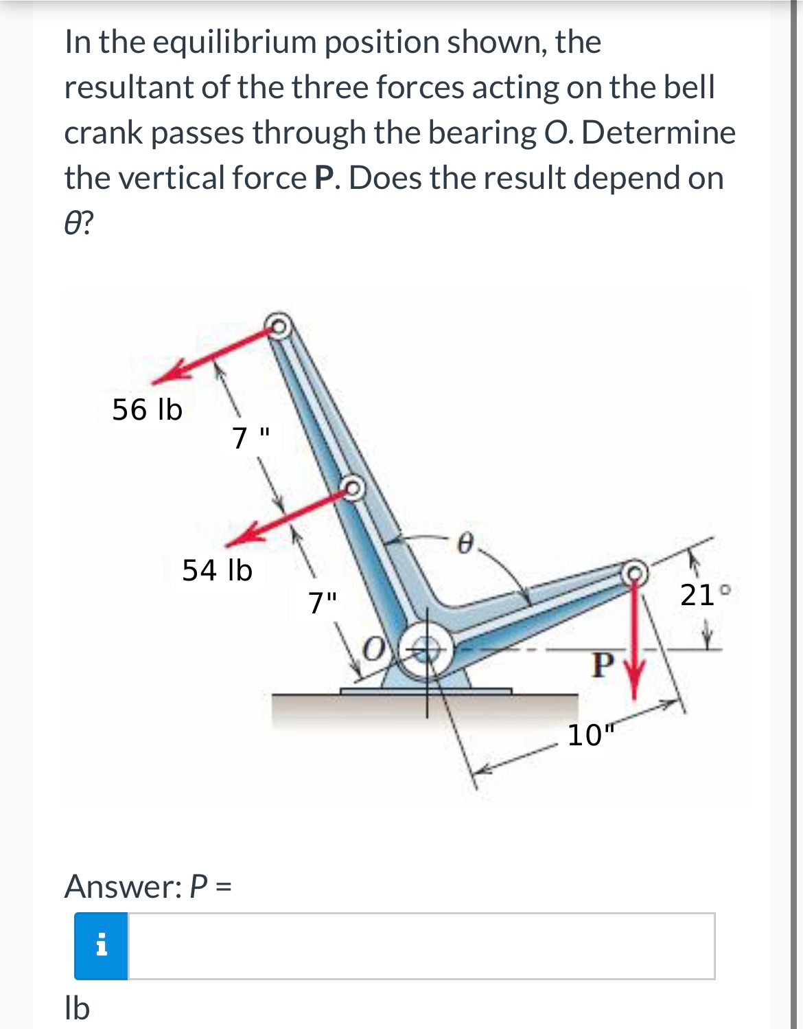 Solved In the equilibrium position shown, the resultant of | Chegg.com
