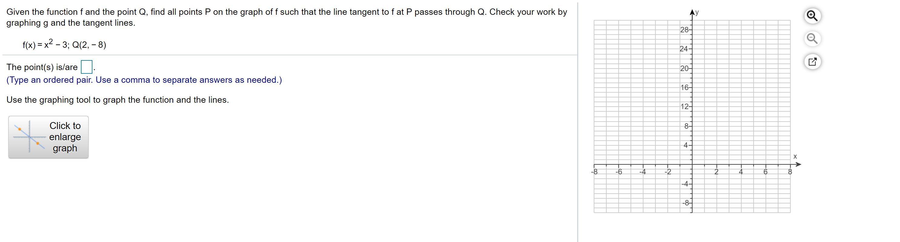 Solved Ay Given the function f and the point Q, find all | Chegg.com