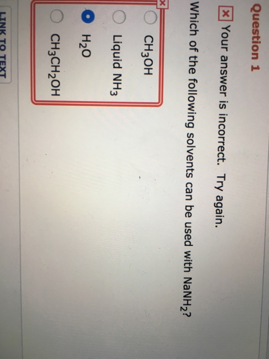 Solved Question 1 Your answer is incorrect. Try again. Which | Chegg.com