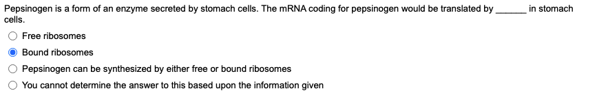 Solved Pepsinogen is a form of an enzyme secreted by stomach | Chegg.com