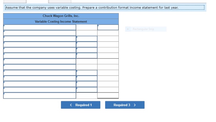 Solved Exercise 6-14 Variable Costing Unit Product Cost and | Chegg.com