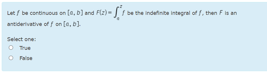 Solved Let f ﻿be continuous on a,b ﻿and F(z)=∫azf ﻿be the | Chegg.com