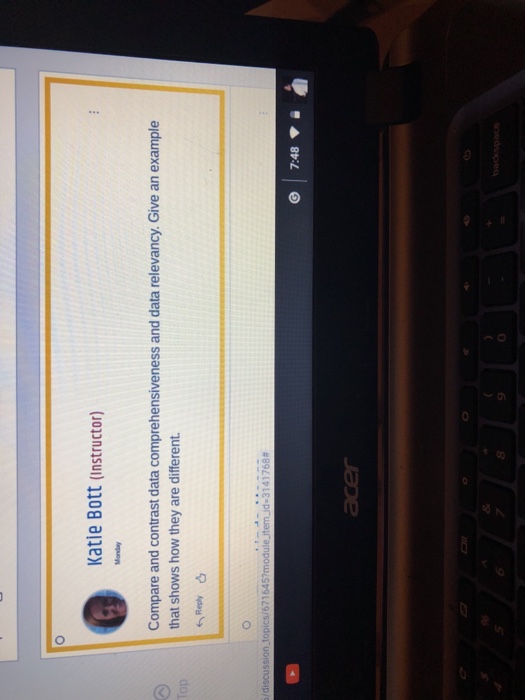 Solved Katie Bott (Instructor) Manday Compare and contrast | Chegg.com