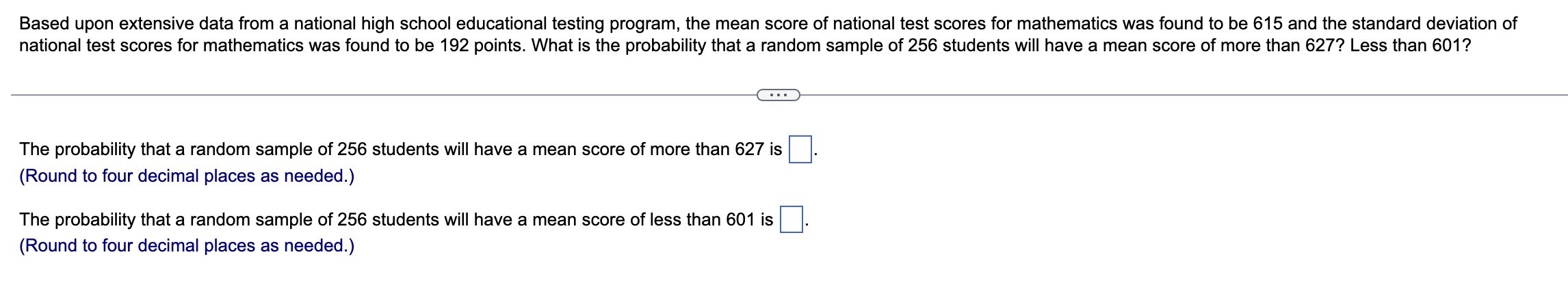 Solved Based upon extensive data from a national high school | Chegg.com