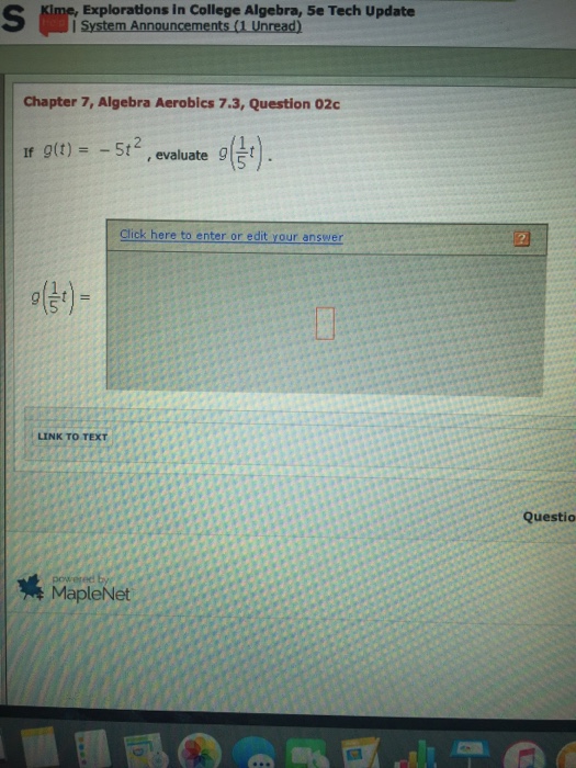 Solved Explorations in College Algebra, Se Tech Update l | Chegg.com