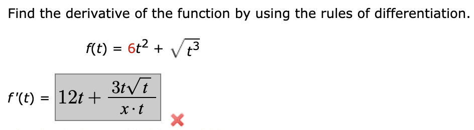 Solved Find the derivative of the function by using the | Chegg.com