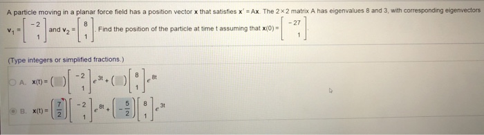 Solved A particle moving in a planar force field has a | Chegg.com