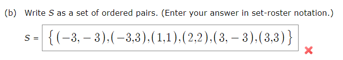 Solved Let C=D={−3,−2,−1,1,2,3} and define a relation S from | Chegg.com