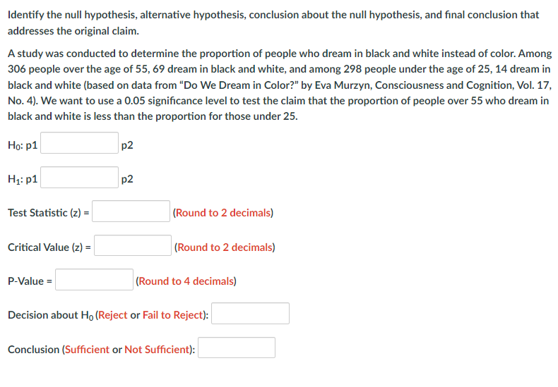 Solved Identify the null hypothesis, alternative hypothesis, | Chegg.com