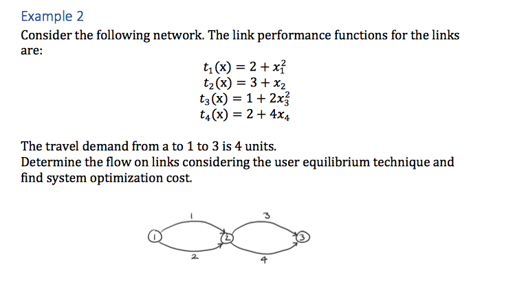 Solved Example 2 Consider the following network. The link | Chegg.com