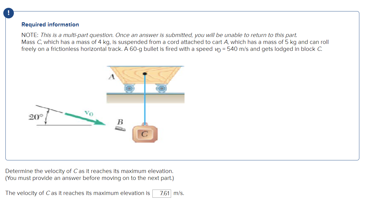 Solved Required information NOTE: This is a multi-part | Chegg.com