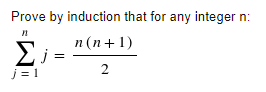 Solved Prove by induction that for any integer n: n(n+1) Σ; | Chegg.com