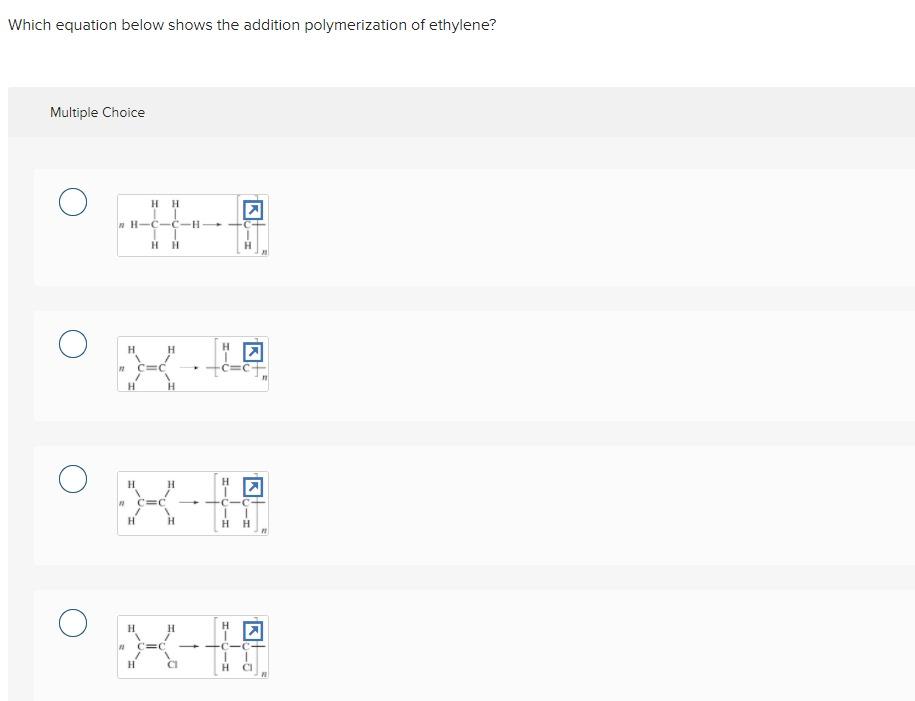 Solved Which equation below shows the addition | Chegg.com