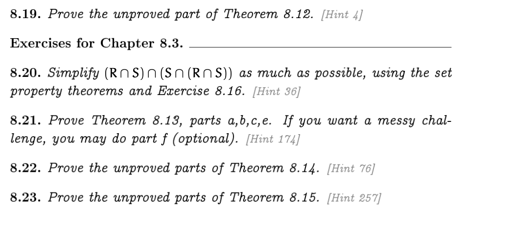 8.19. Prove the unproved part of Theorem 8.12. [Hint | Chegg.com