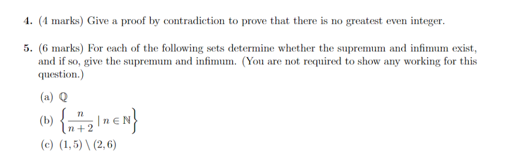 Solved 4. (4 marks) Give a proof by contradiction to prove | Chegg.com