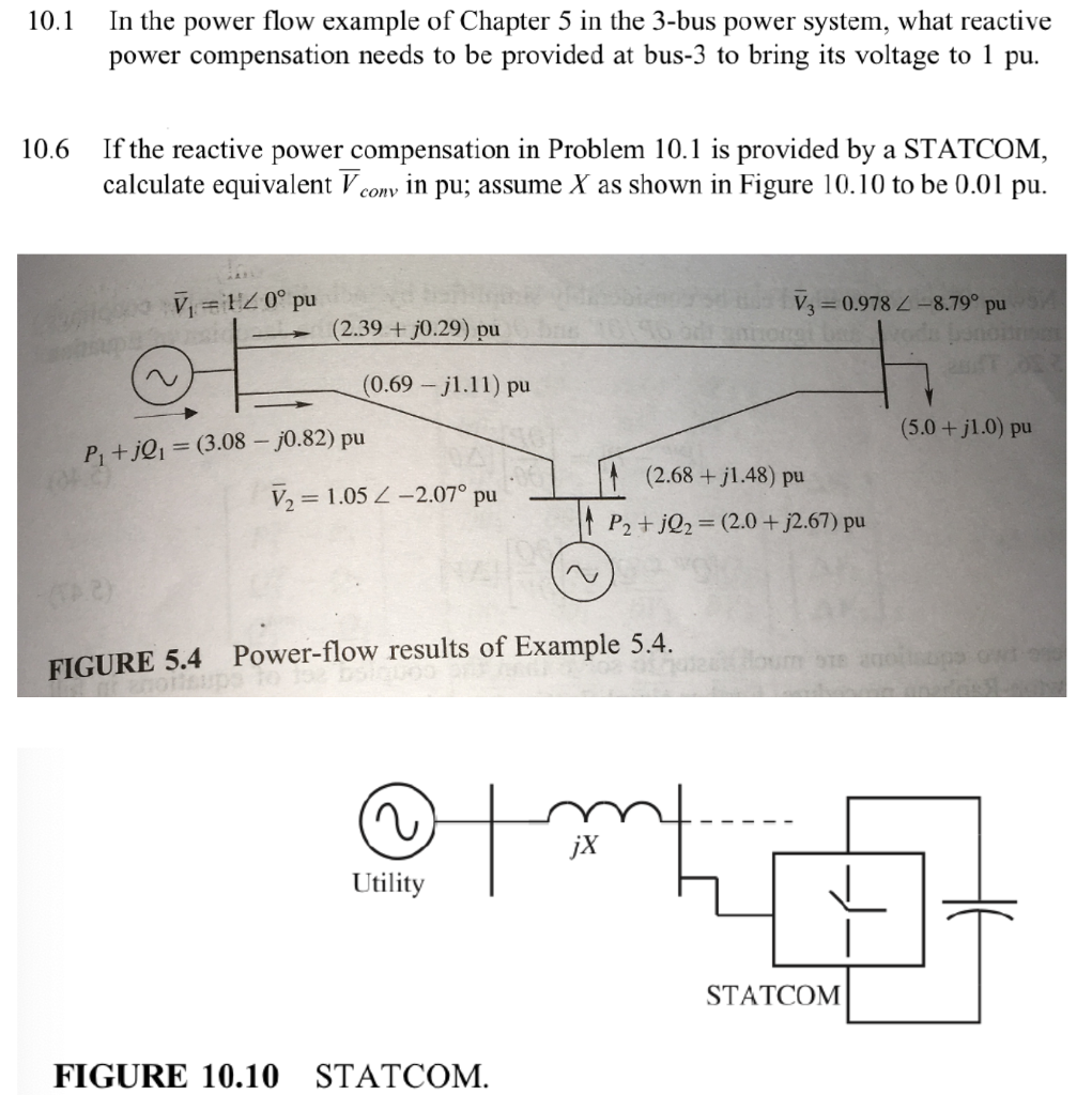 In the power flow example of chapter 5 in the 3 bus | Chegg.com