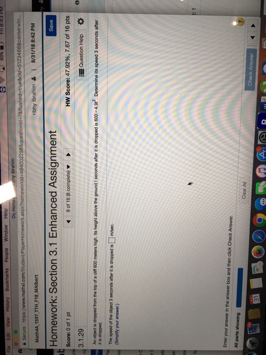 Solved Do Homework Section 3 1 Enhanced Assignment Score 0