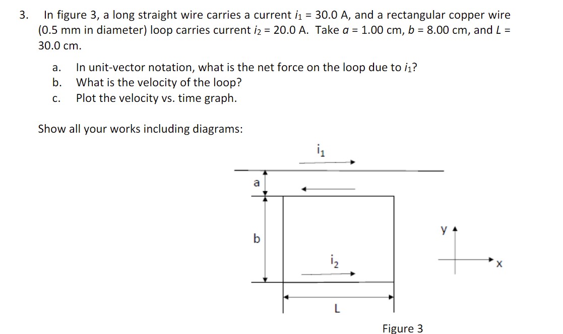 Solved In figure 3 , a long straight wire carries a current | Chegg.com
