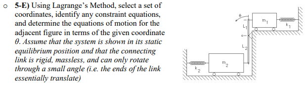Solved o 5-E) Using Lagrange's Method, select a set of | Chegg.com