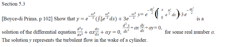 Solved Section 5.3 solution of the differential equation | Chegg.com