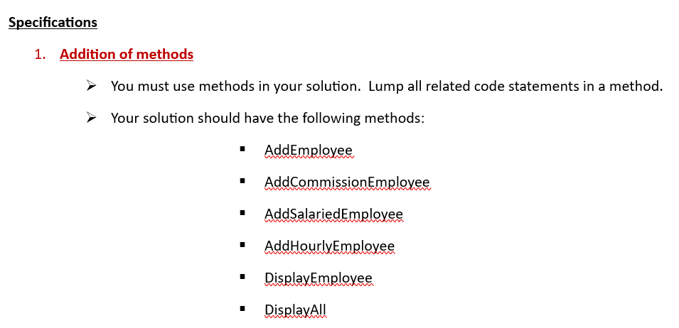 Solved Program C\# Applicatrioin Use for Loop instead of | Chegg.com