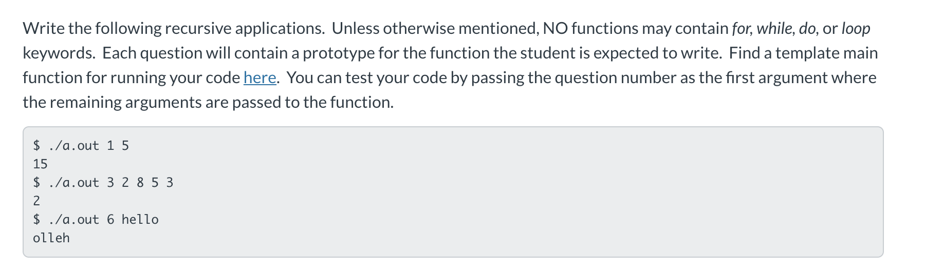 Solved Write the following recursive applications. Unless | Chegg.com
