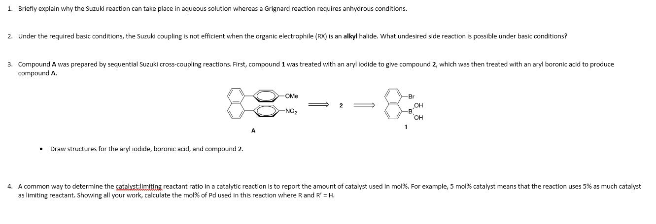 A common way to determine the catalyst:limiting | Chegg.com