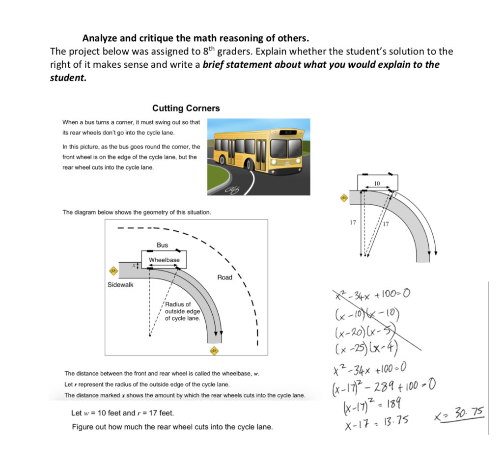 Solved Analyze and critique the math reasoning of others. | Chegg.com