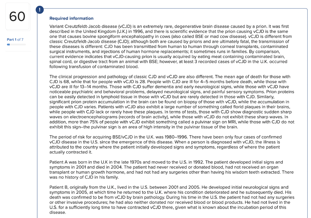 Solved 60 Part 1 of 7 Required information Variant | Chegg.com