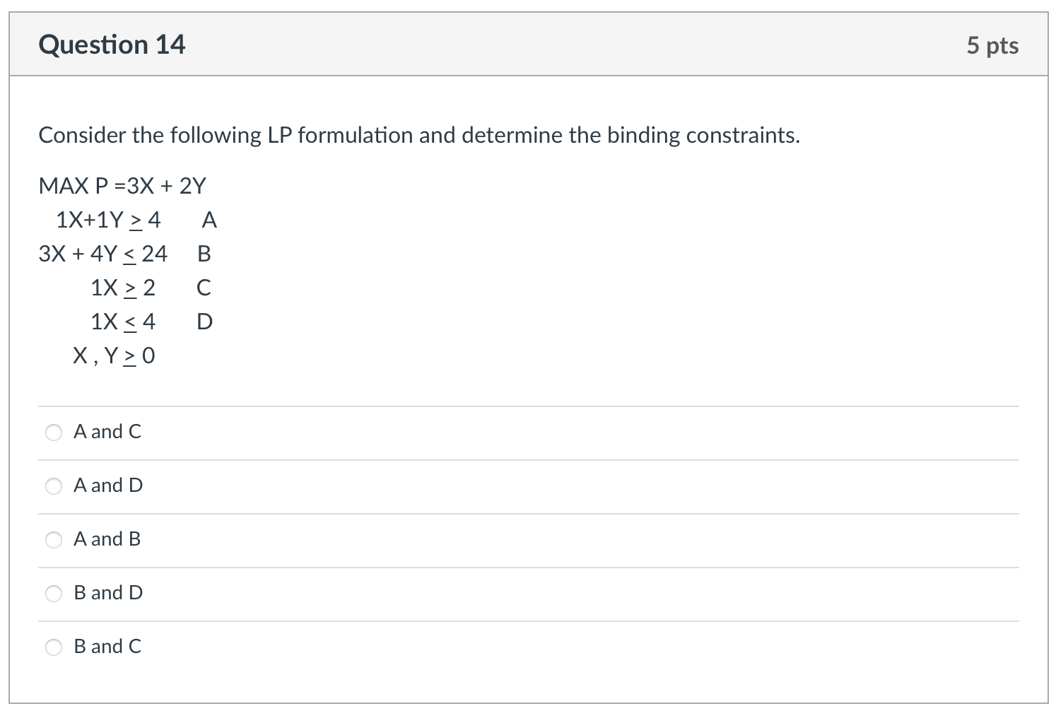 Solved Consider the following LP formulation and determine | Chegg.com