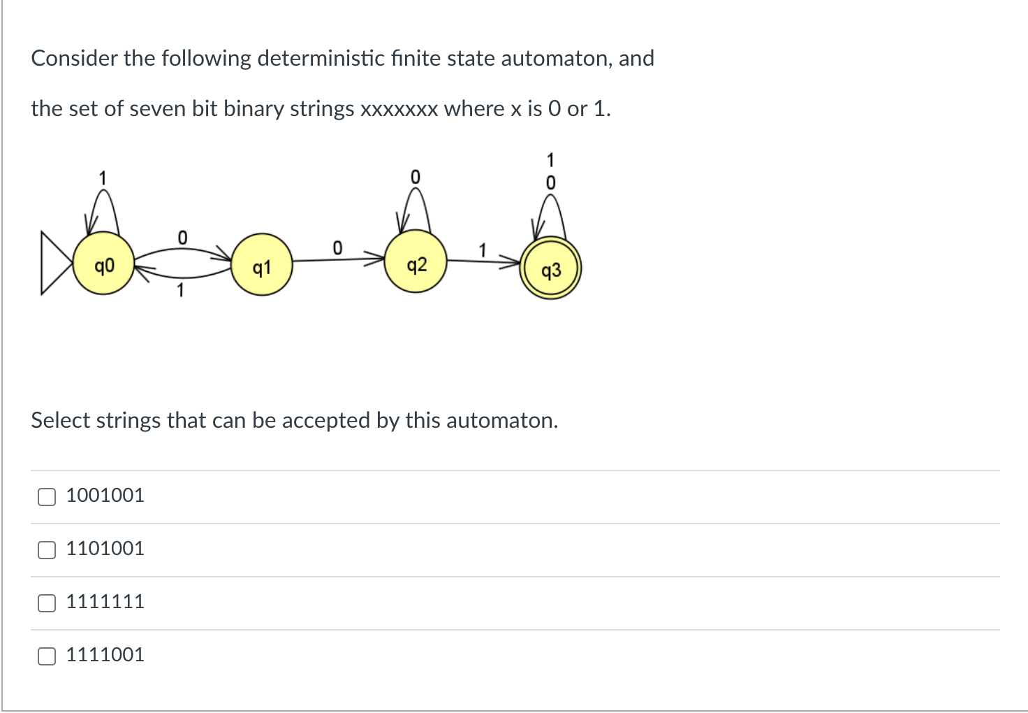 Solved Consider the following deterministic finite state | Chegg.com