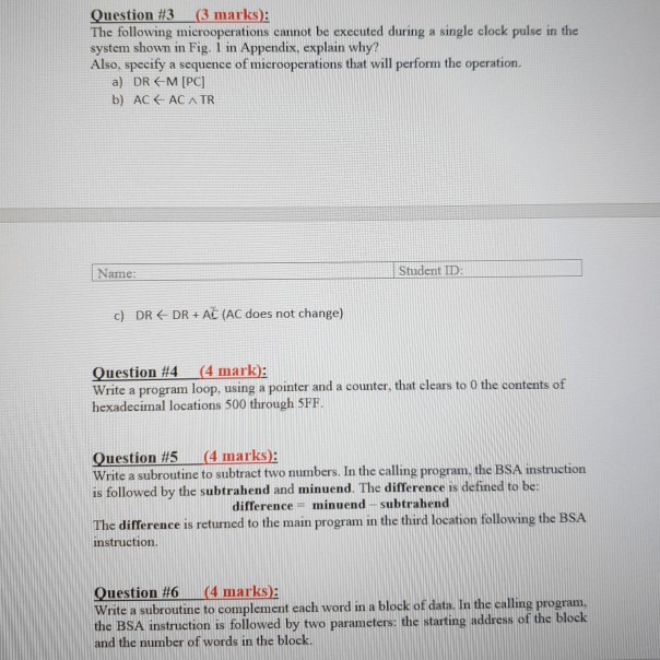 Solved Chapter 5: Basic Computer Organization Chapter 6: | Chegg.com