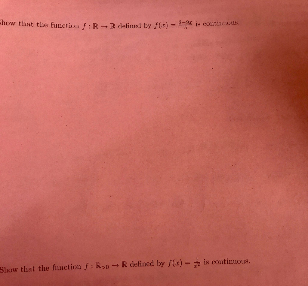 Solved: How That The Function F : R → R Defined By F(x) 2-... | Chegg.com