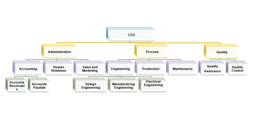 Solved Im trying to do Organizational Structure for a | Chegg.com