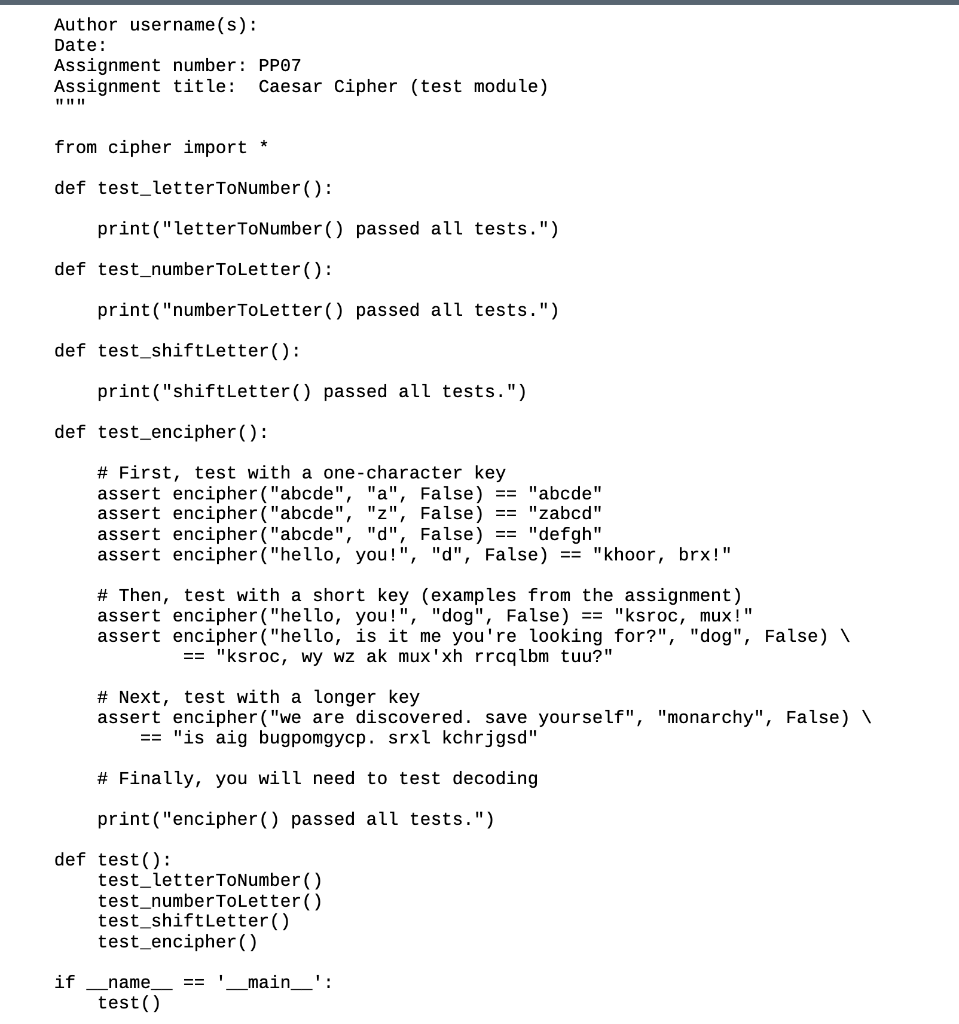 Author username(s): Date: Assignment number: PPO7 | Chegg.com