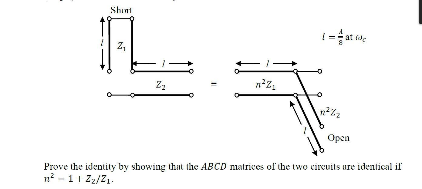 Solved Short 1 = at Wc Z1 Z2 III naz n2Z2 Open Prove the | Chegg.com