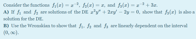 Solved Consider the functions fı() = x-2, $2(2) = x, and f3 | Chegg.com
