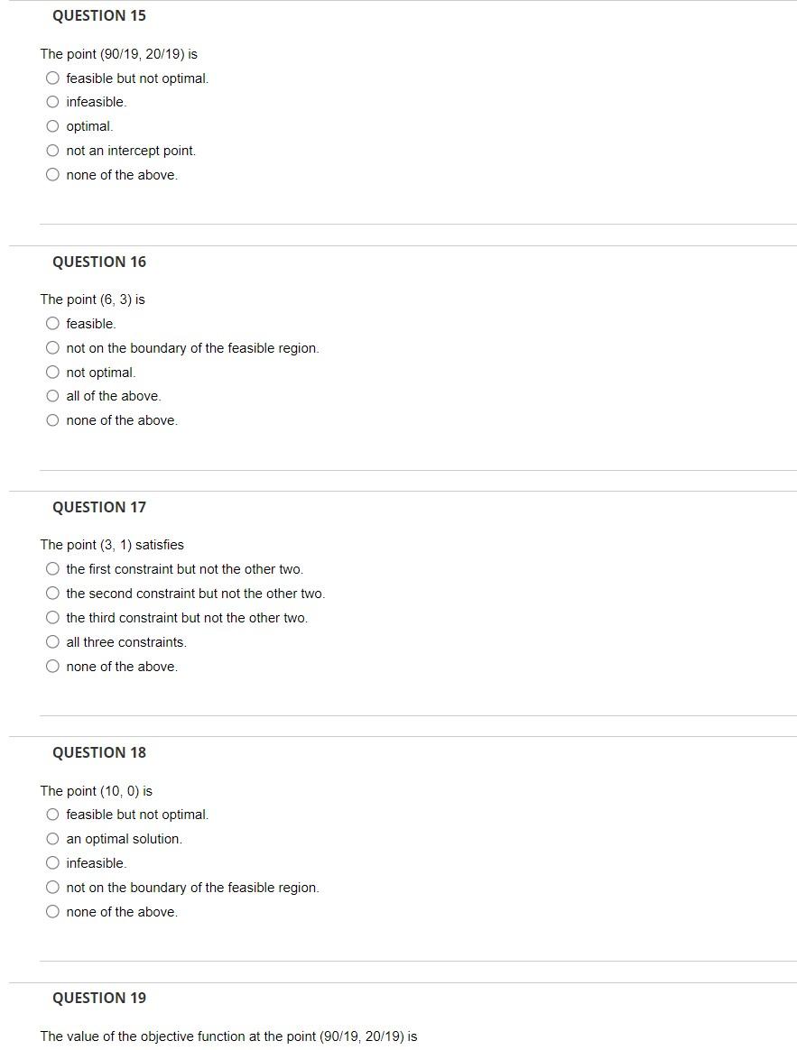 This linear programming model has a unique, i.e., | Chegg.com