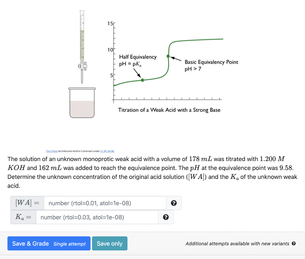 Solved 151 107 Half Equivalency pH = pk Basic Equivalency | Chegg.com