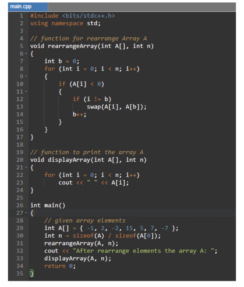 Solved Let A be an array of n numbers. Design an O(n)-time | Chegg.com