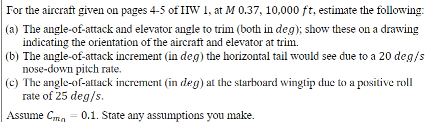 Solved NOMENCLATURE b Wing span cˉ Mean chord | Chegg.com
