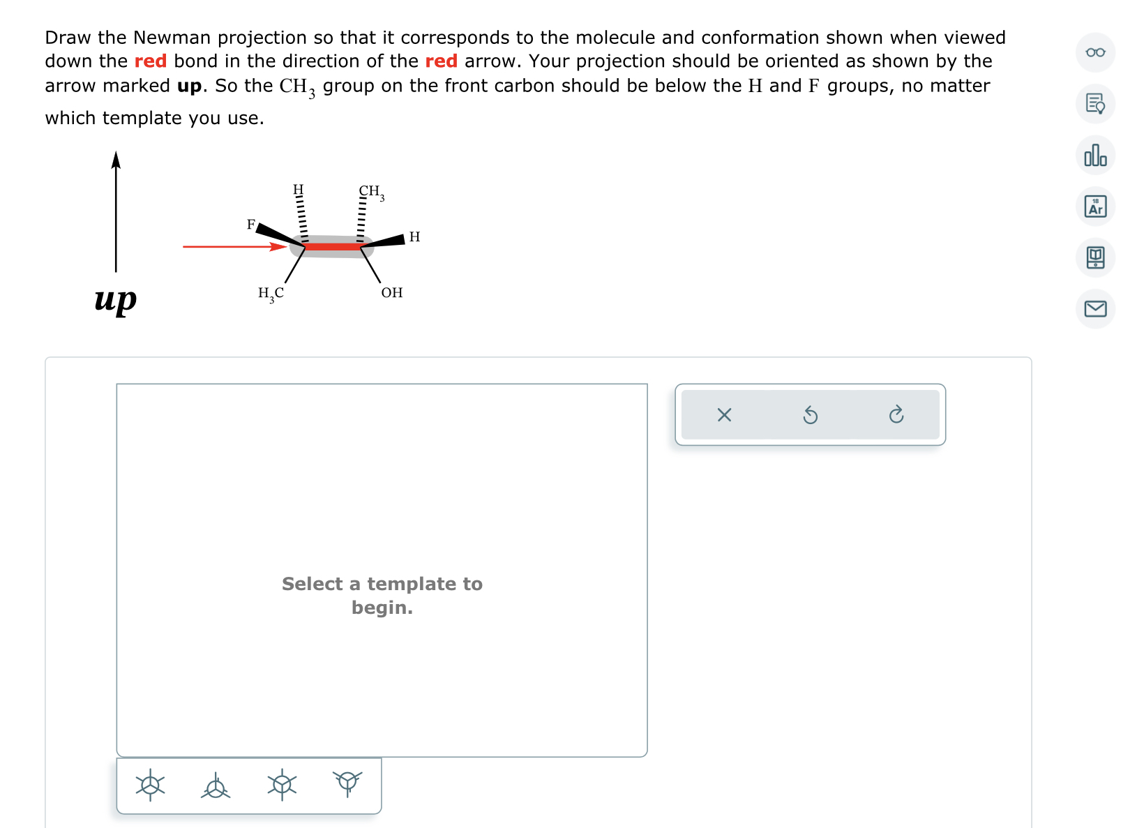 Solved Draw the Newman projection so that it corresponds to | Chegg.com
