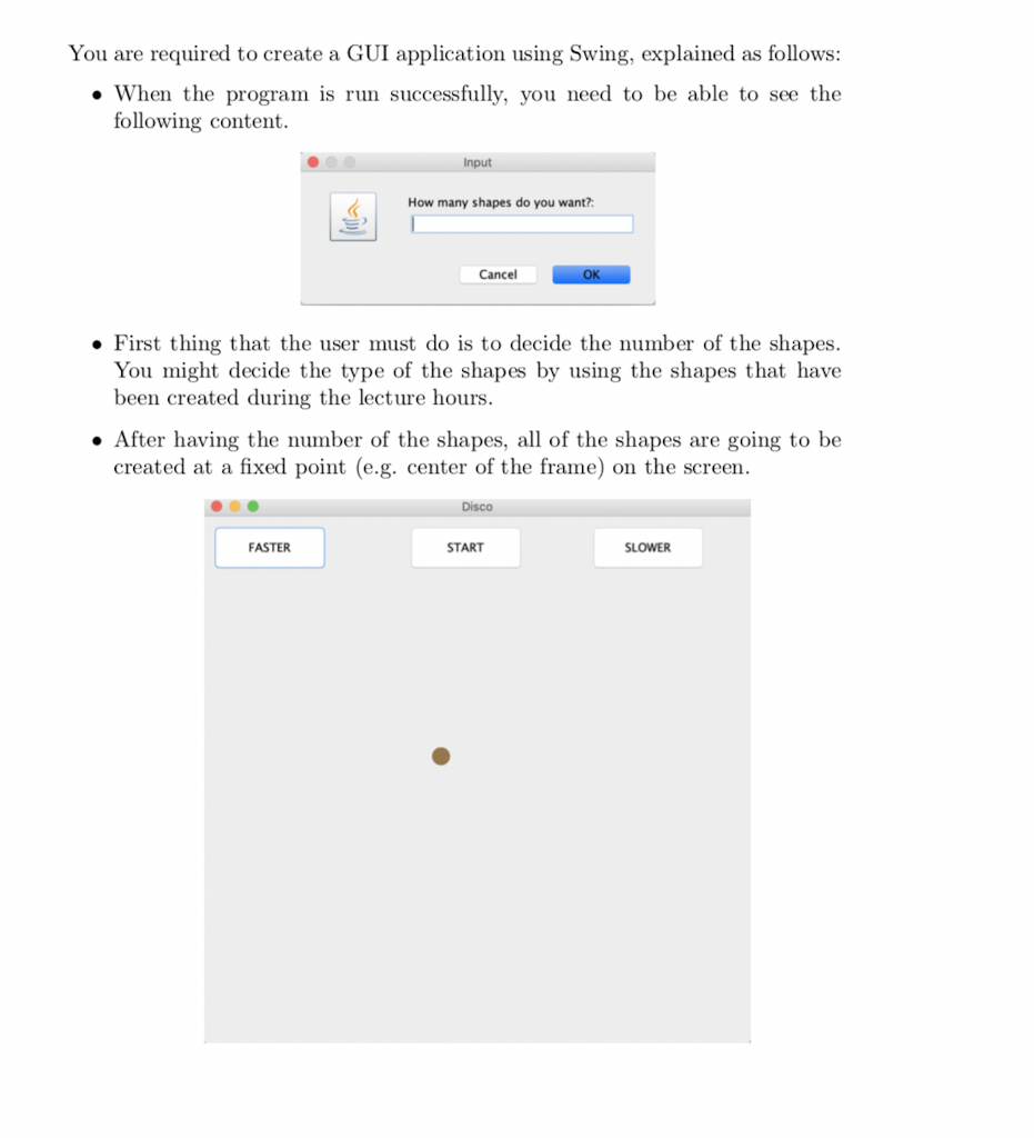 You are required to create a GUI application using | Chegg.com